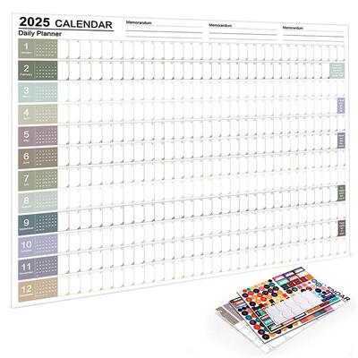 2025 English Calendar Desktop Wall Calendar Schedule Planner