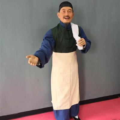 电动鞠躬迎宾小姐蜡像