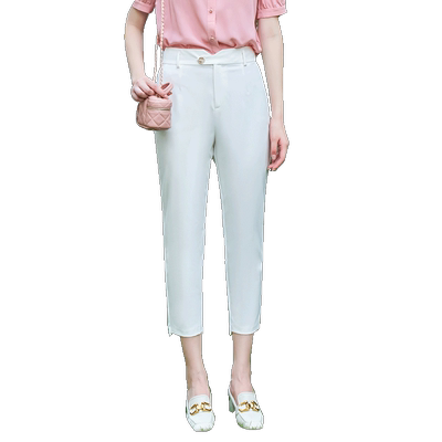 芬岸女装九分显瘦休闲裤