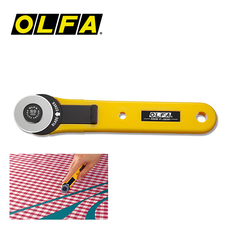 正品日本OLFA RTY-1/G弹弓切皮筋圆刀小型滚刀轮刀28美工刀_虎窝淘