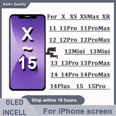 AAAAA+ OLED For iPhone X XR Max XS LCD Incell For iphone 11