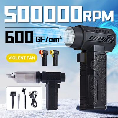 500000RPM Air Blower Powerful Turbo Fan Jet 10000mAh 600g Th