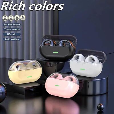 S22 TWS Bluetooth 5.3 Wireless Headphones Clip Ear Music Noi