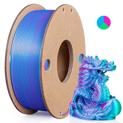 Silk PLA 3D Printer Filament 1.75mm Triple Color Silk PLA Fi