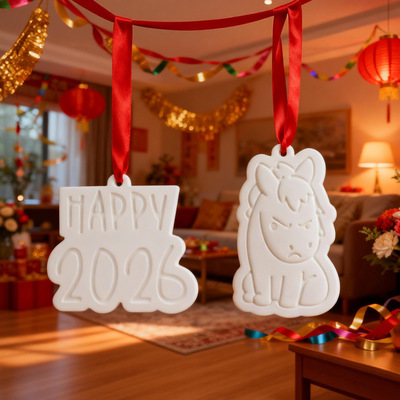2026小马新年祝福吊坠水晶滴胶模