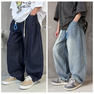 阳光爱橦2025夏男童超薄牛仔裤