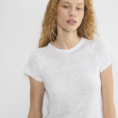 新疆棉美式修身正肩T短袖