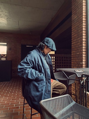 风衣长款棉衣保暖秋冬复古