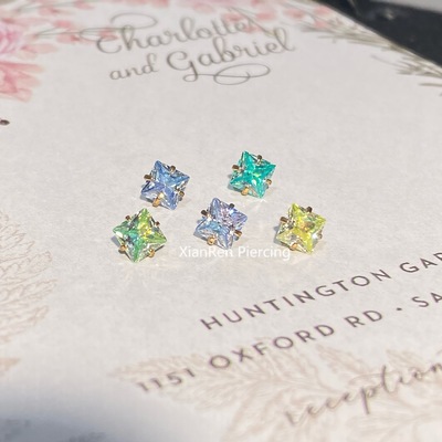 钛合金锆石渐变4mm方钻