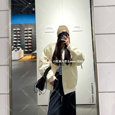 adidas三叶草运动宽松棉服外套