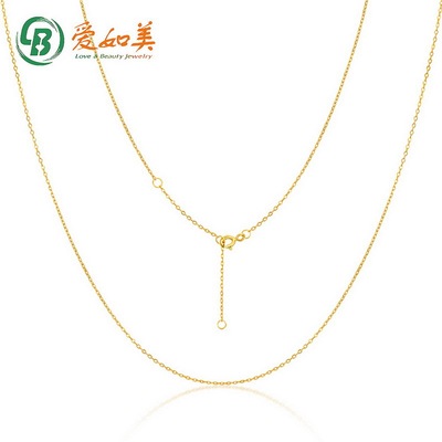 配链锁骨链可调节长短S925银渡18K金PT950铂金项链真金电镀吊坠