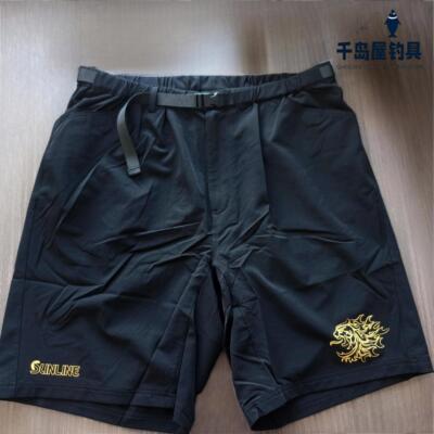 25款SUNLINE桑赖SUW-05303透气松紧卡扣腰带钓鱼短裤户外狮子头