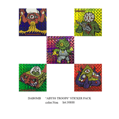 镭射贴纸Dabomb三角眼八爪鱼玩具