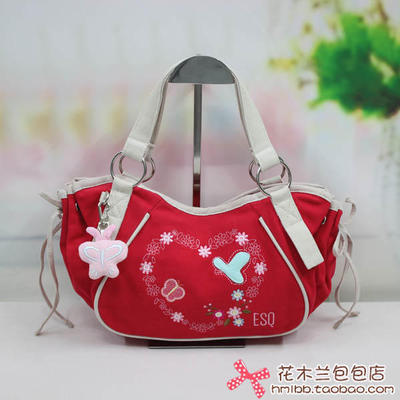 esq正品纯棉帆布包*小手拎包