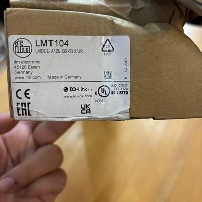 议价LMT104 易福门 液位传感器开关 工业工控配件维修