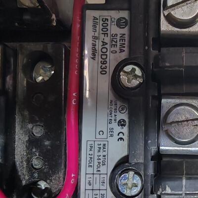 议价500F-AOD930 接触器 Allen-Bradley 115V-120V 3P 600VAC维修