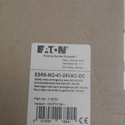 议价ESR5-NO-41-24VAC-DC EATON伊顿安全继电器 工控配件维修