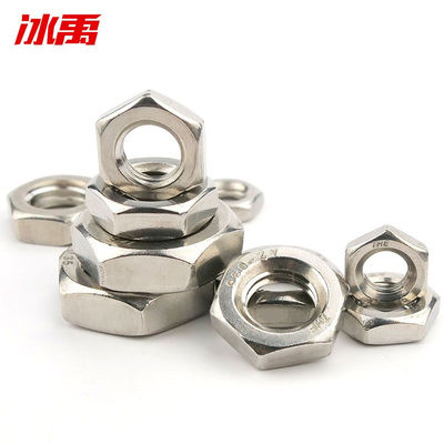 冰禹BJyl-406不锈钢外六角薄型螺帽GB6172螺母螺丝帽304M4300个
