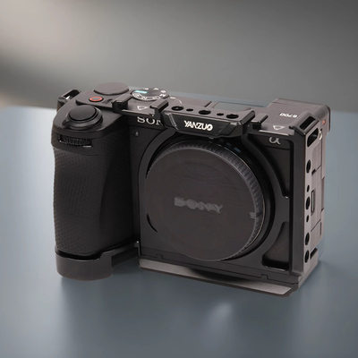 颜左 适用索尼a6700相机兔笼配件视频摄影直播拍摄麦克风拓展微单