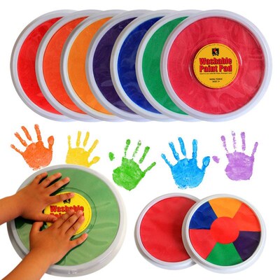 Kids Drawing Creative Toys Washable Paint Pad Safety Finger