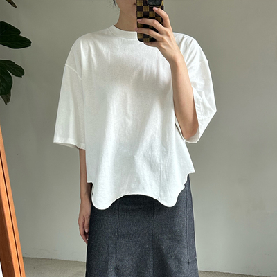 inLESS | Baserange VEIL TEE SHIRT 纯棉T恤上衣女