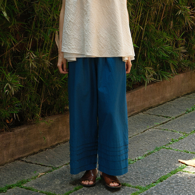 inLESS丨屿麻纪 isola e lino  饰边九分长裤