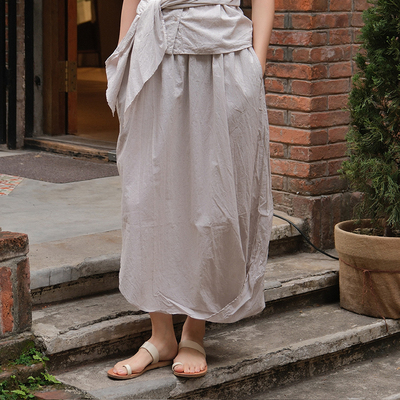 【SALE】Elsa Esturgie plume twisted skirt 纯棉半裙