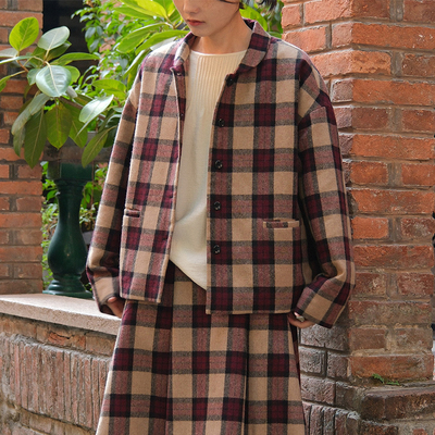 inLESS｜Sejour Vol.07  格纹羊毛短外套