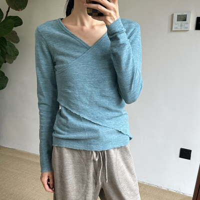 inLESS丨BY BASICS 4008 shirt asymmetrical design 羊毛上衣