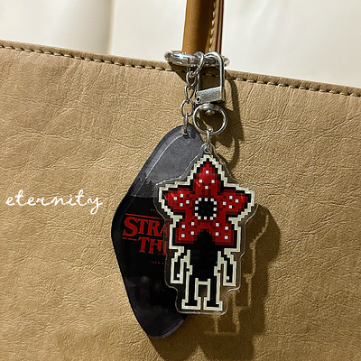 怪奇物语挂件食人花钥匙扣