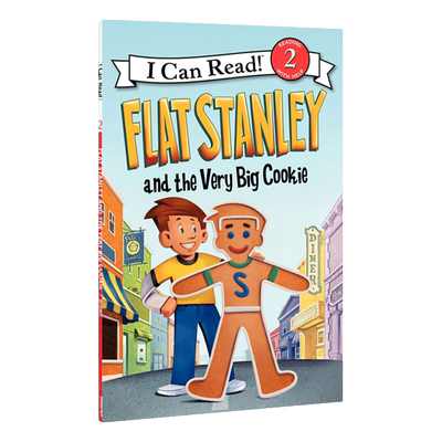 英文原版 Flat Stanley and the Very Big Cookie扁平斯坦利i can read 2阶分级读物Harper Collins出版Jeff Brown作品