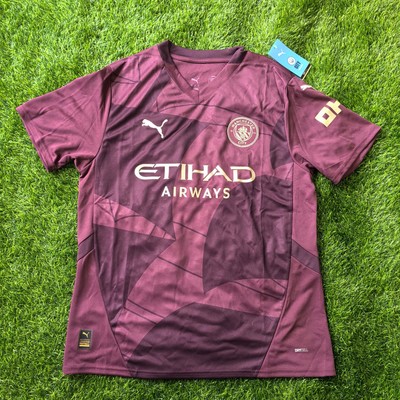 PUMA 曼城 2425赛季第二客场短袖球迷版球衣足球服 775201