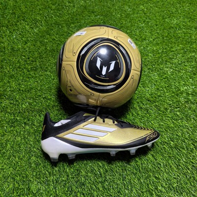 ADIDAS 梅西 F50黑金配色足球 MESSI 5号球4号球迷你1号球 ix4070