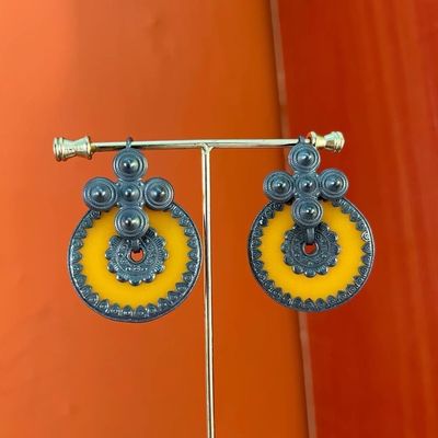 高品质现货彝族耳环钩坠饰手工流苏民族风蒙古藏式国潮女百搭