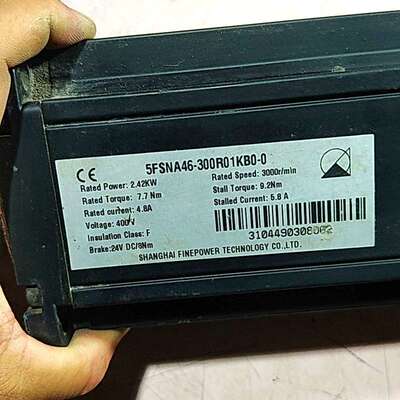 [议价可修]贝加莱伺服电机2.42KW，5FSNA46-300R01KB