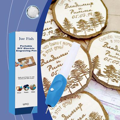 JUE FISH Portable DIY Electric Engraving Pen for Woodworking
