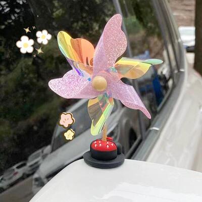 Car Decorative Colorful Mini Windmill - A charming addition