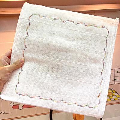 Kitchen absorbent cleaning cloth, household rainbow oil-repe