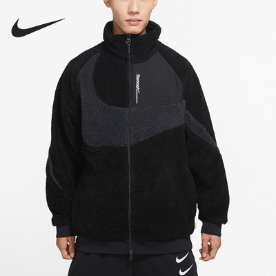 Nike/耐克正品秋冬新款男子运动双面穿保暖羊羔绒外套 FB1910-010