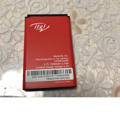 规格itel电池model bl-5c 3.7v 1000mah电板3.7wh毫安600M机型H22