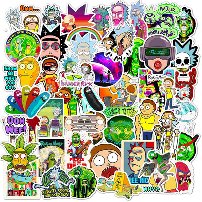 50pcs Cartoon Anime Animal Vsco Stickers Waterproof Skatebo