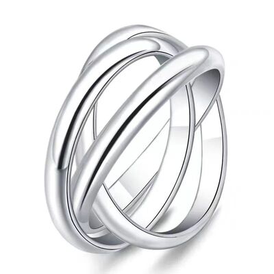 A Ring Composed Of Three Silvery Small Circles With