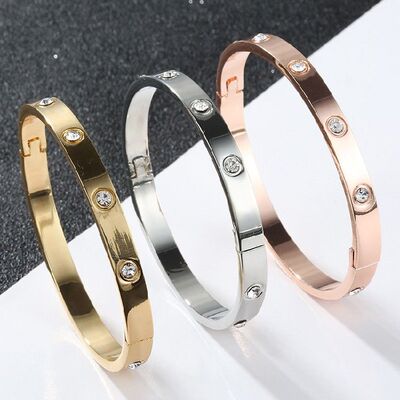 Gold Plating Lover Bracelets&Bangles for Women Rose Gold