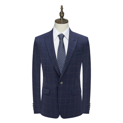 B1524鸟牌男式春秋西服 绵羊毛一粒扣双开衩修身商务西装203030