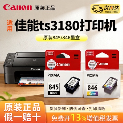 佳能墨盒 mg2580s ts3380 3180 ts308 3480  WH MG3080 MG2400 2980 TR4580 IP2880 mx498 佳能845和846墨盒