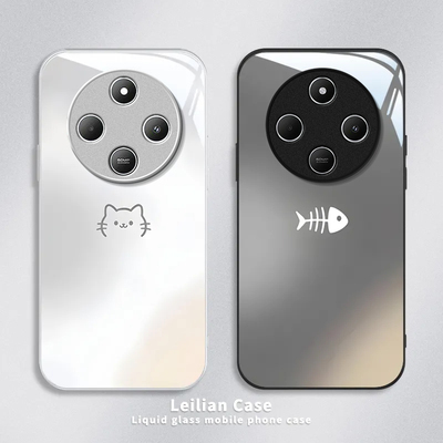 适用红米14R手机壳新款的小米redmi14C防摔全包外壳2411DRN47C玻璃壳r5g护套red米r14女生新款redm潮流轻奢壳