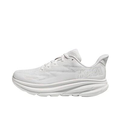 HOKA ONE ONE Clifton 9 Wide 舒适百搭 训练跑步鞋1132211-WWH