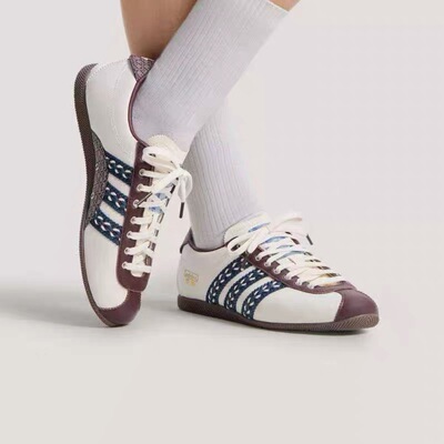 adidas originals ANFU复古舒适 生活休闲鞋 男女同款 白蓝KH5903