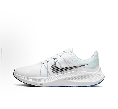 Nike Zoom Winflo 8织物 低帮 休闲跑步鞋 男款 白色CW3419-008