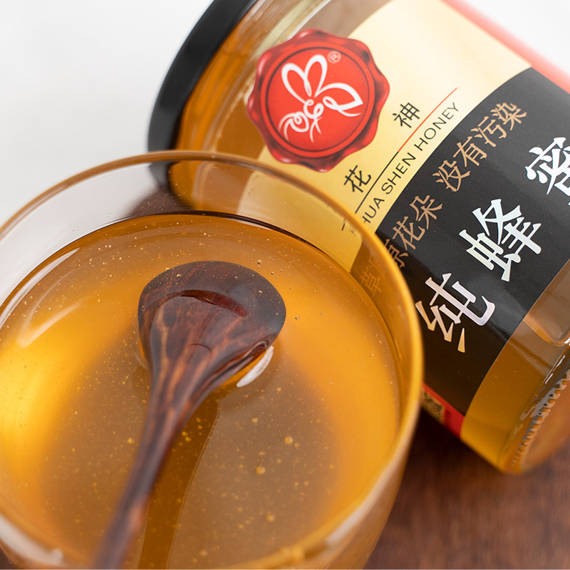 蜂蜜纯蜂蜜花神蜂蜜 玻璃瓶装